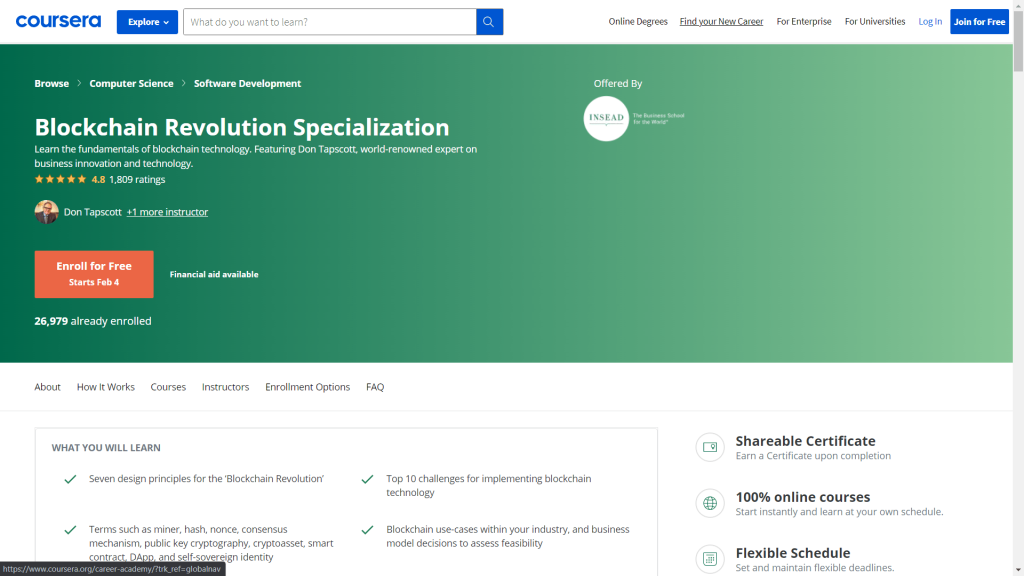 Best Blockchain Online Course Your Your Carrer In 2023