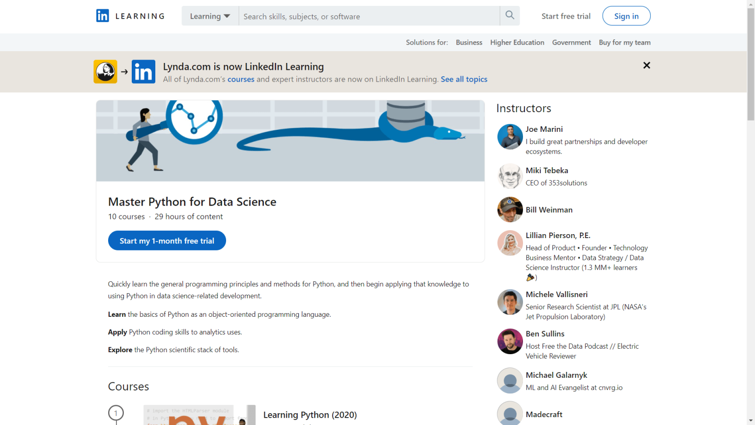Best Online Python Course From Top Universities [2023]